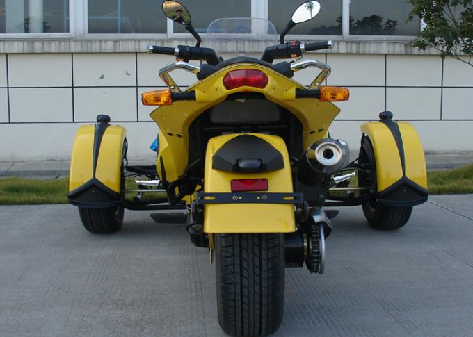 Rear Disc Brake Tri Wheel Motorcycle With Two Front Wheels Water Cooled ...