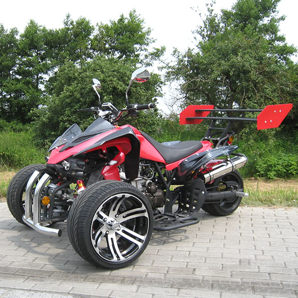 4 Speed 10kw 249 Cc Tri Wheel Motorcycle Electric Ignition Trike