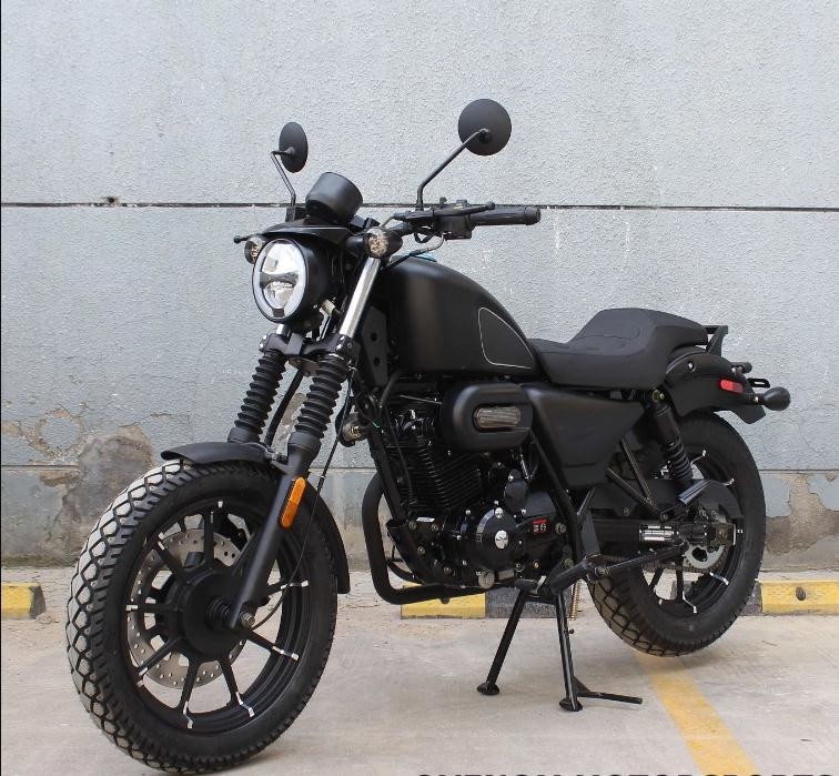 Single Cylinder Air Cooled 250cc Chopper Motorcycle 4 Stroke Horizontal ...
